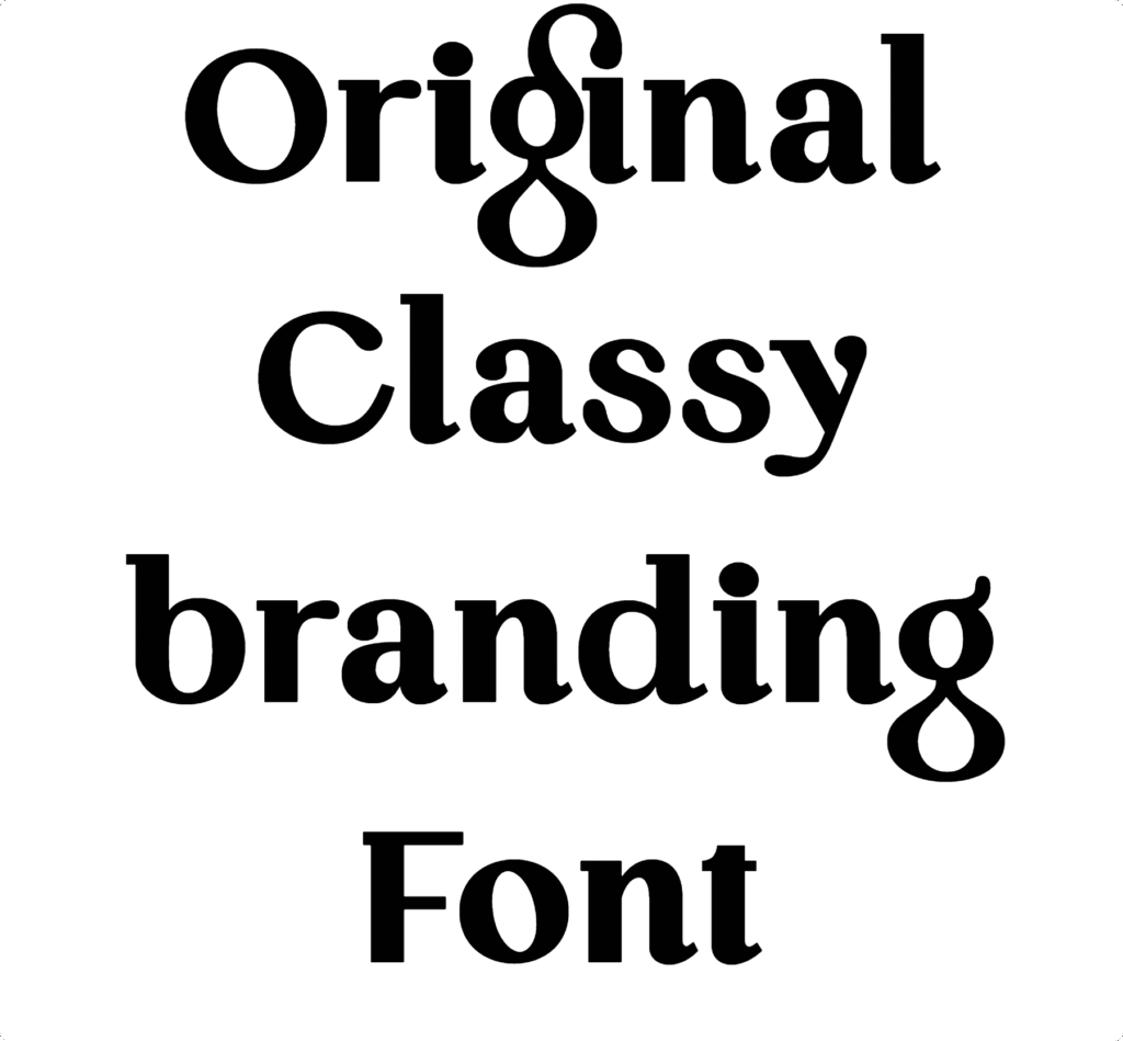 Original Classy branding Font - Dafont Style
