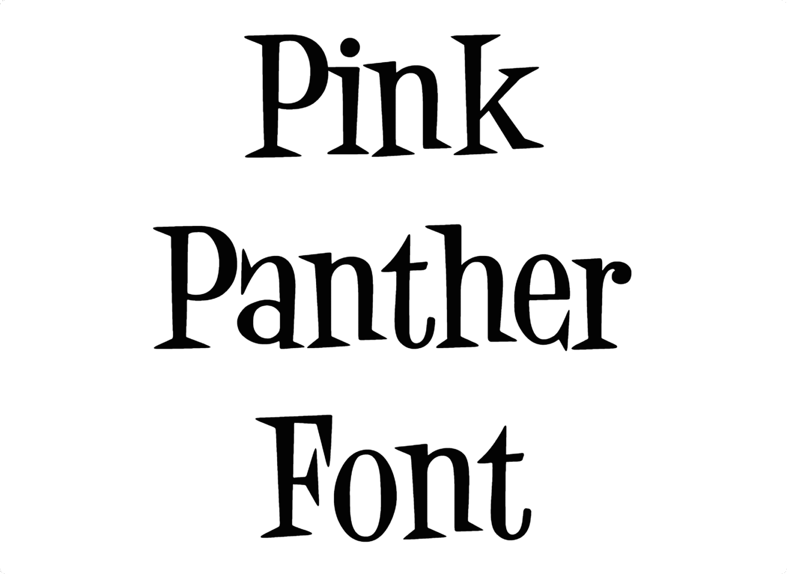 Pink Panther Font - DafontStyle