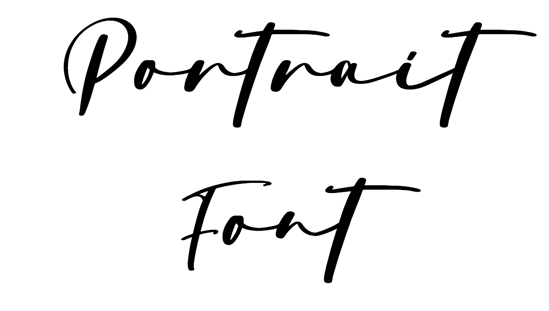 Portrait Font - DafontStyle