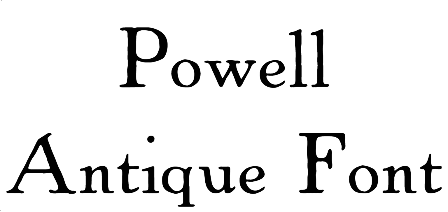 Powell Antique Font - DafontStyle