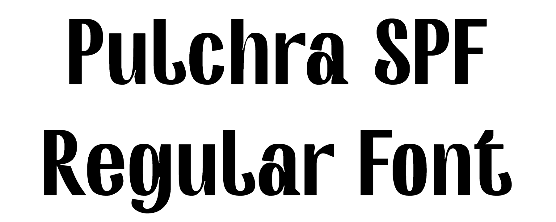 Pulchra SPF Regular Font - Dafont Style