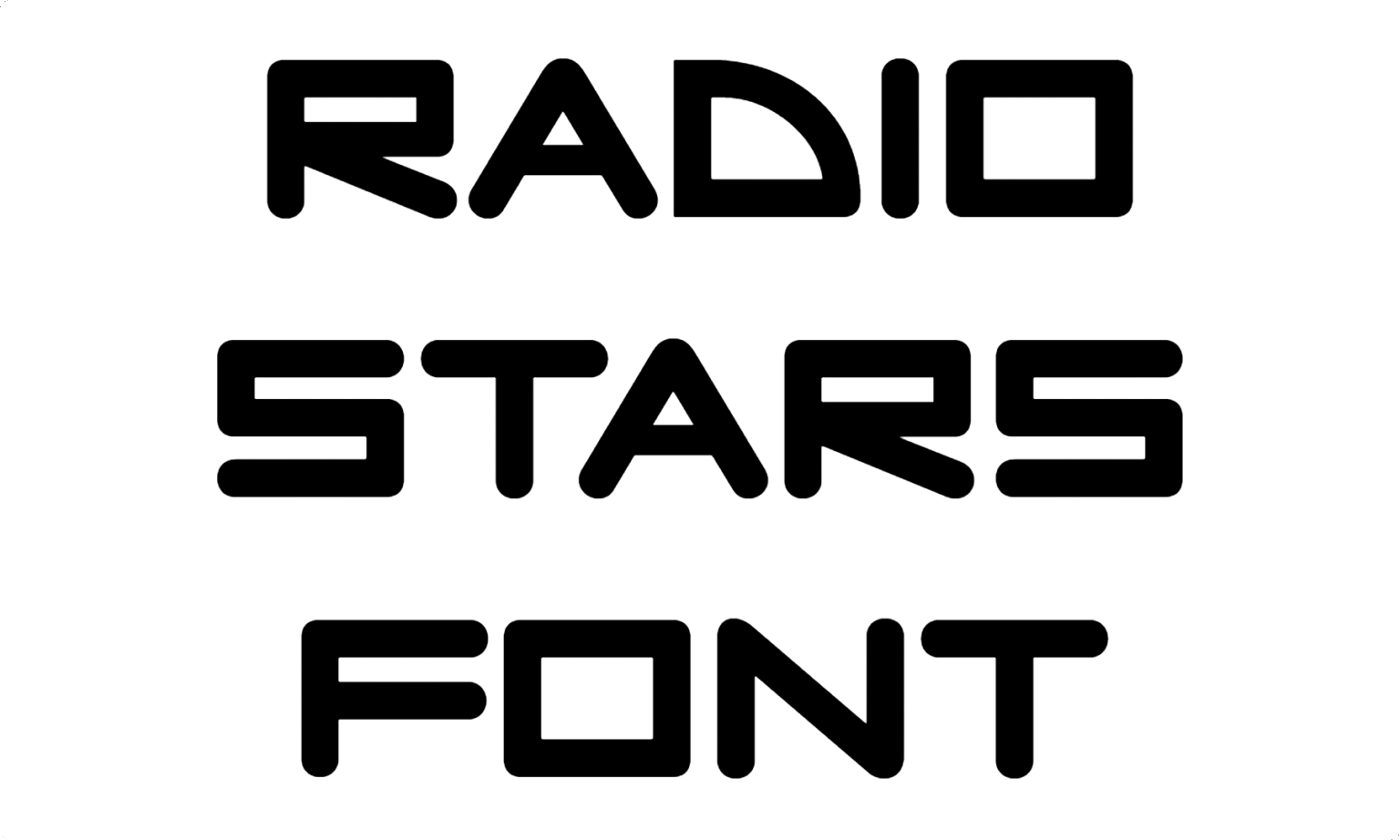 Radio Stars Font - Dafont Style
