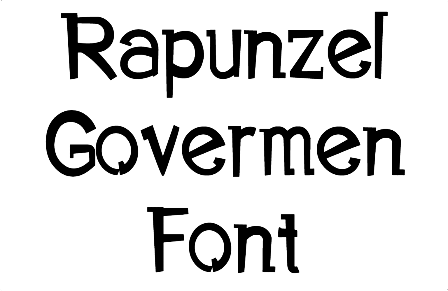 Rapunzel Govermen Font - DafontStyle