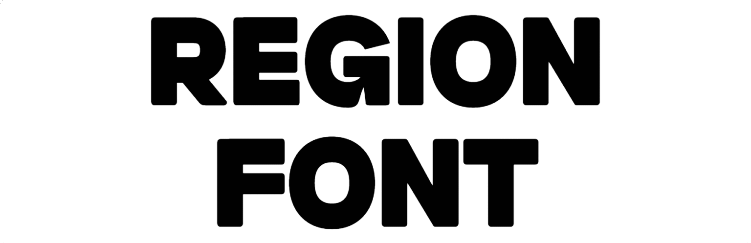 Region Font - Dafont Style