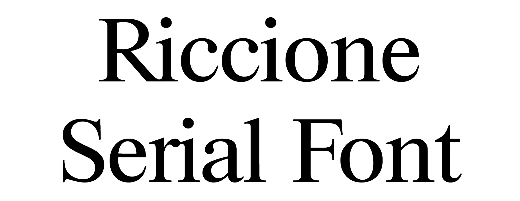 Riccione Serial Font - DafontStyle