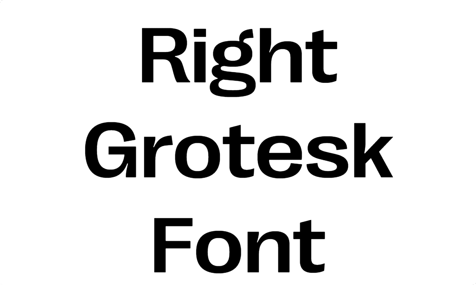 Right Grotesk Font - Dafont Style