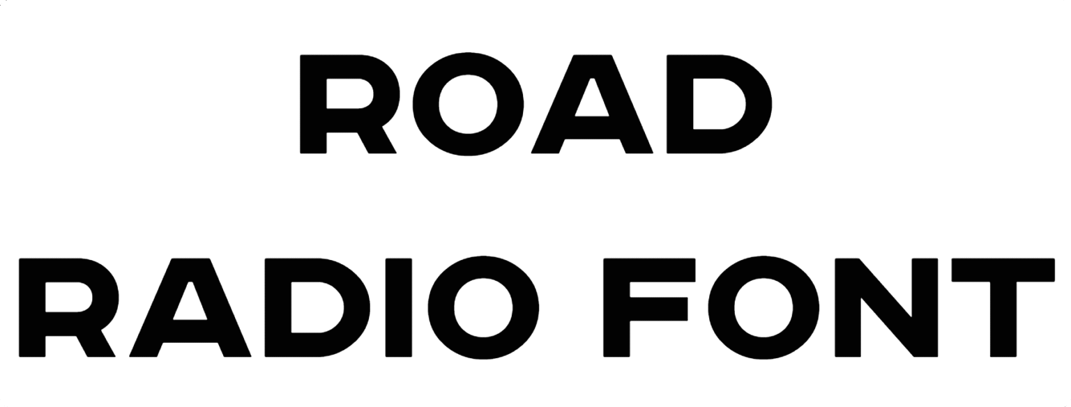 Road Radio Font - DafontStyle