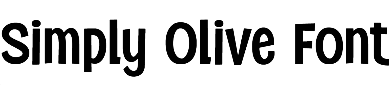 Simply Olive Font - DafontStyle