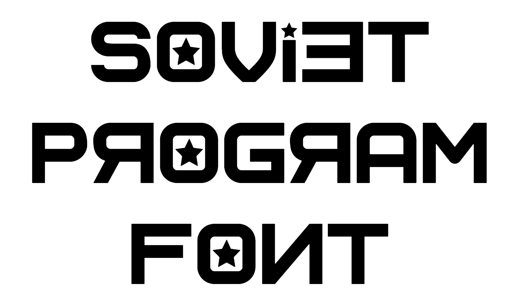 Soviet Program Font - DafontStyle