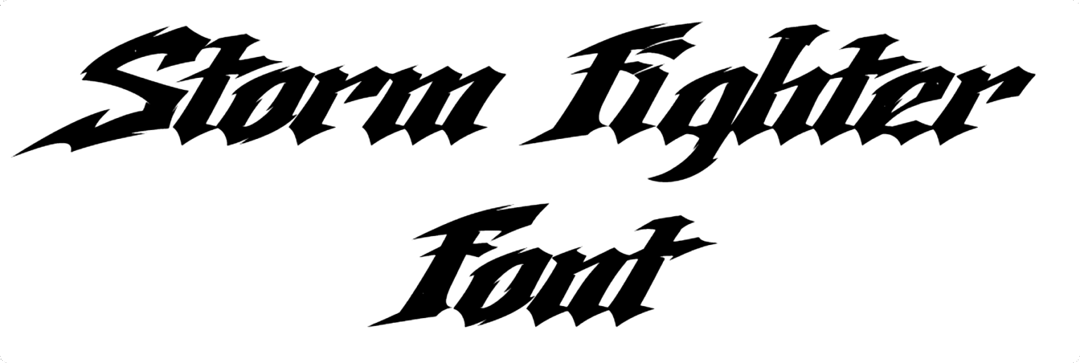 Storm Fighter Font - DafontStyle