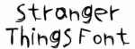 Stranger Things Font - Dafont Style