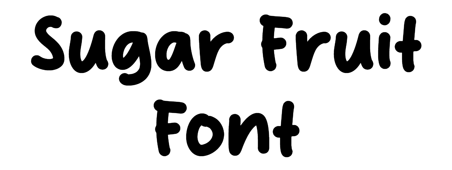 Sugar Fruit Font - Dafont Style