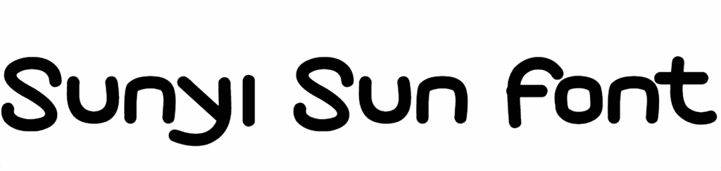 Sunyi Sun Font - DafontStyle