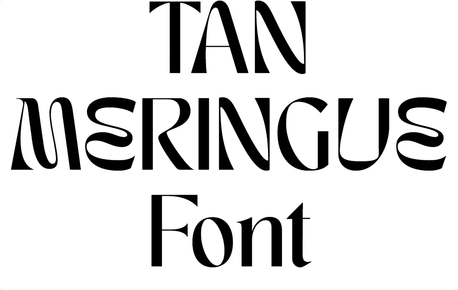 TAN MERINGUE Font