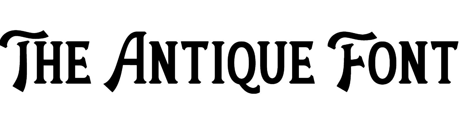 The Antique Font - Dafont Style