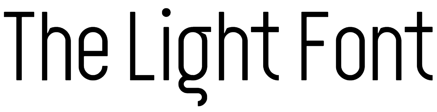 The Light Font - Dafont Style