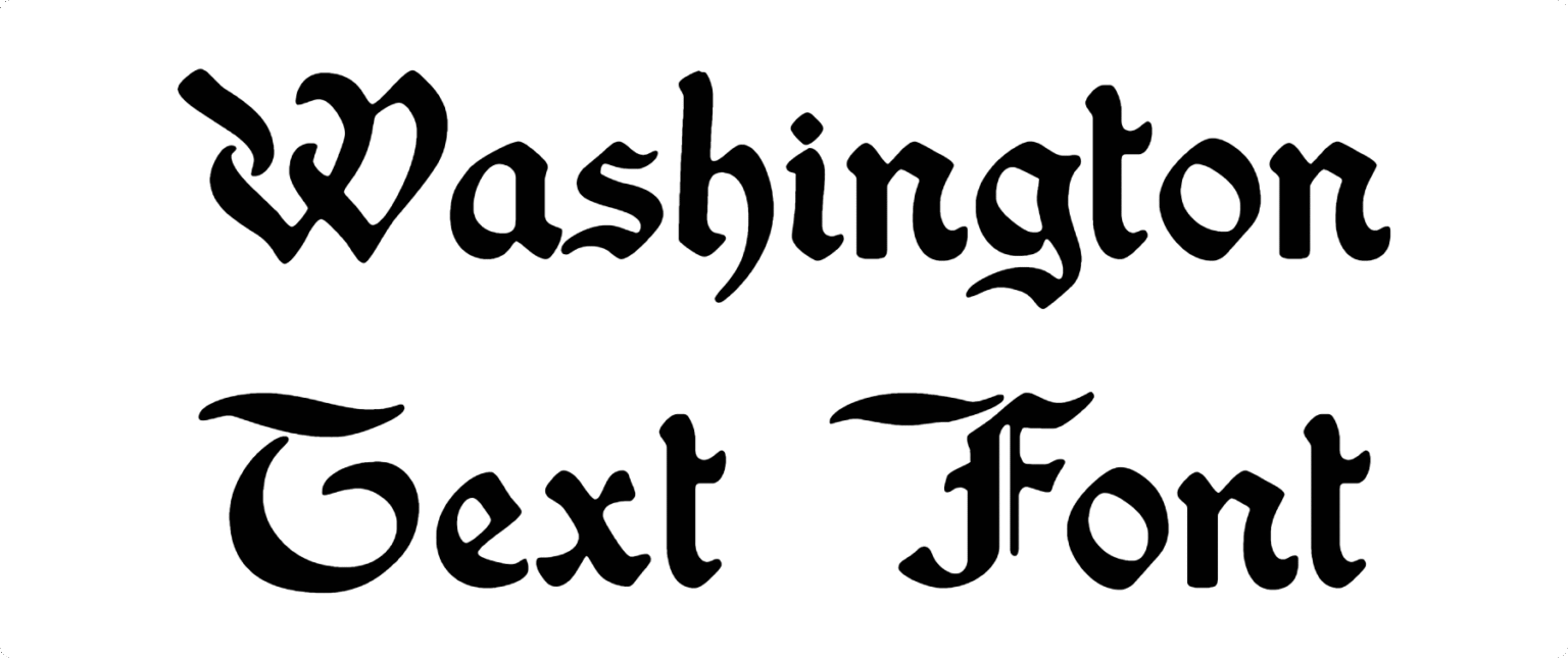 Washington Text Font - Dafont Style
