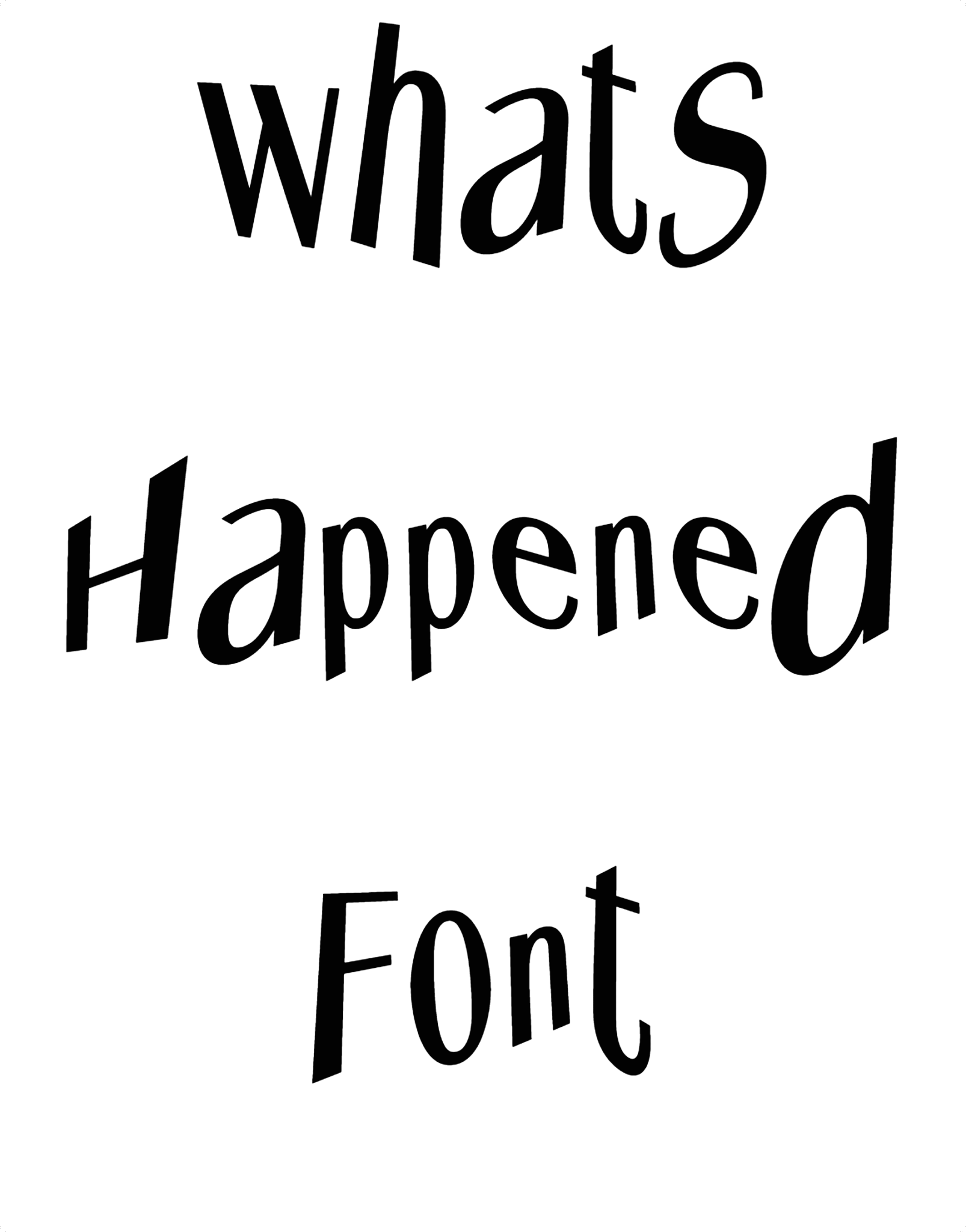 Whats Happened Font - Dafont Style