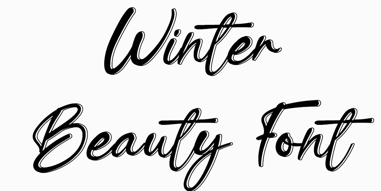 Winter Beauty Font - DafontStyle