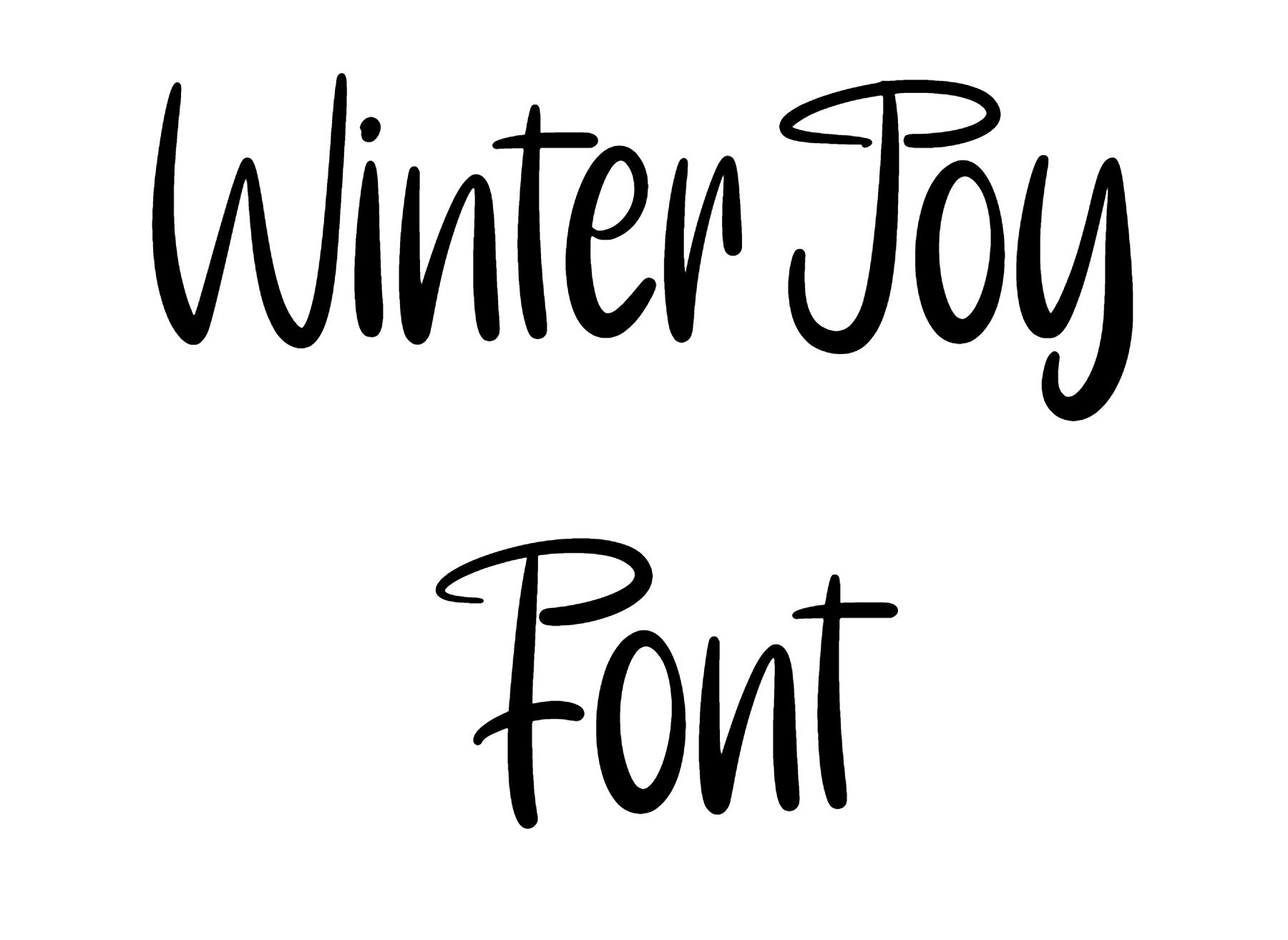 Winter Joy Font - Dafont Style
