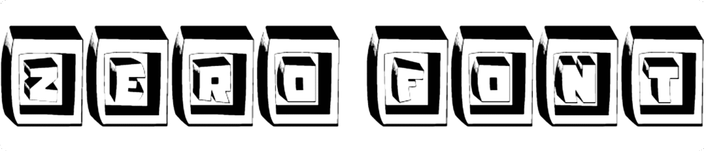 Zero Font - Dafont Style