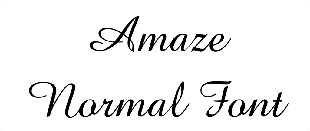 Amaze Normal Font - DafontStyle