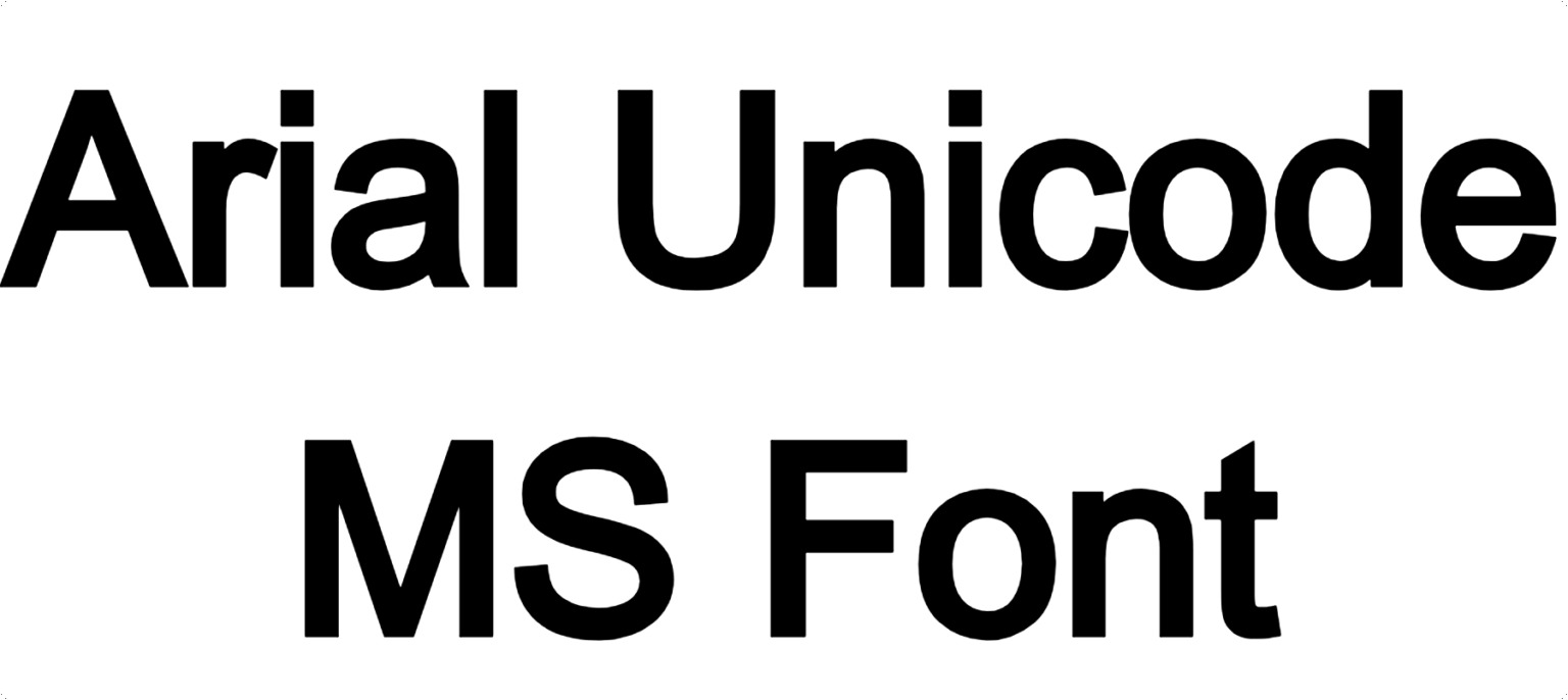 Arial Unicode MS Font - Dafont Style