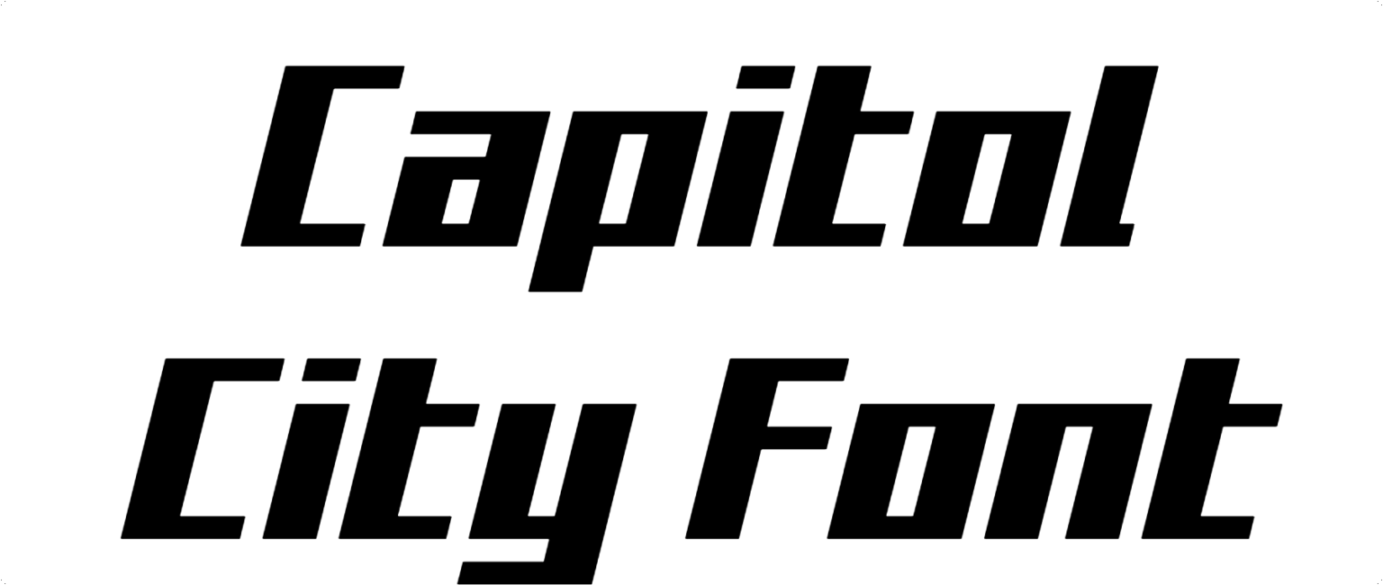 Capitol City Font - Dafont Style