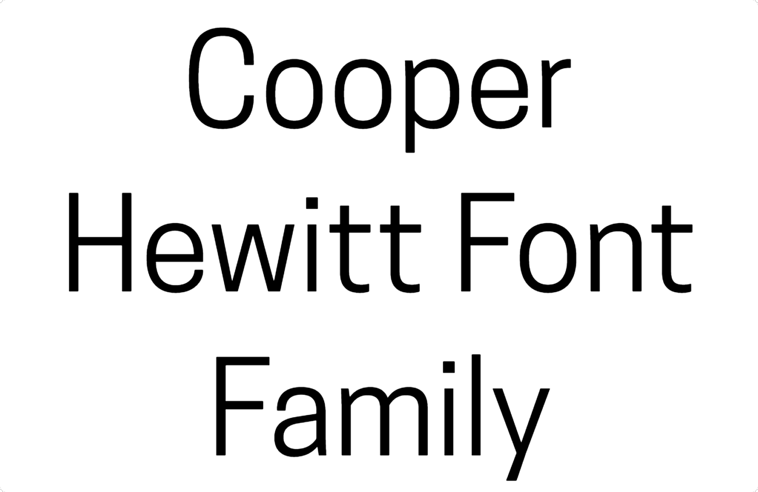Cooper Hewitt Font - Dafont Style