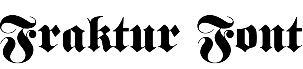 Fraktur Font - Dafont Style
