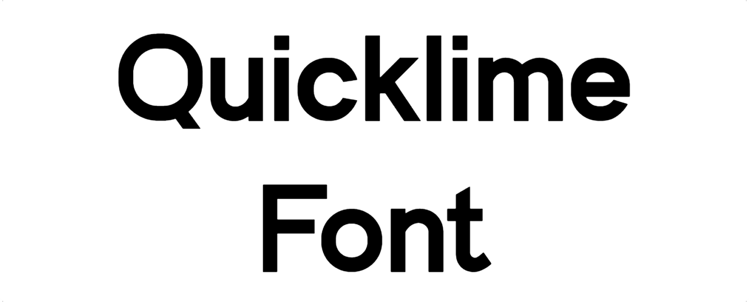 Quicklime Font - Dafont Style