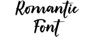 Romantic Font - Dafont Style