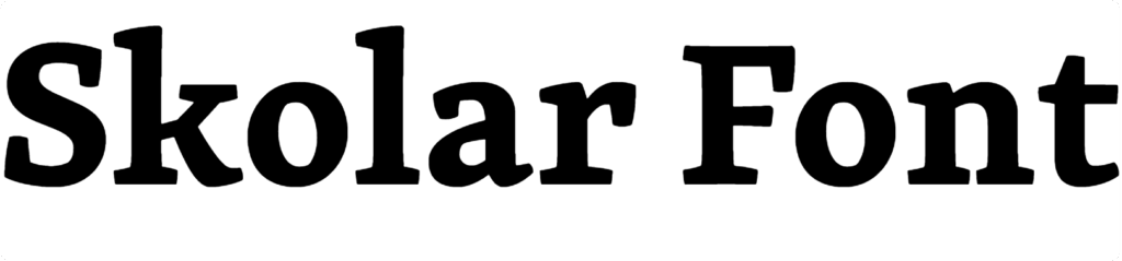 Skolar Font - Dafont Style