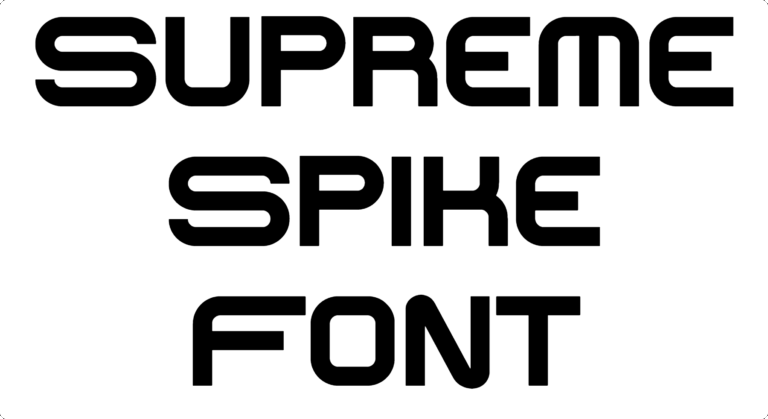 Supreme Spike Font - Dafont Style