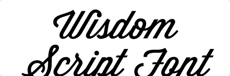 Wisdom Script Font