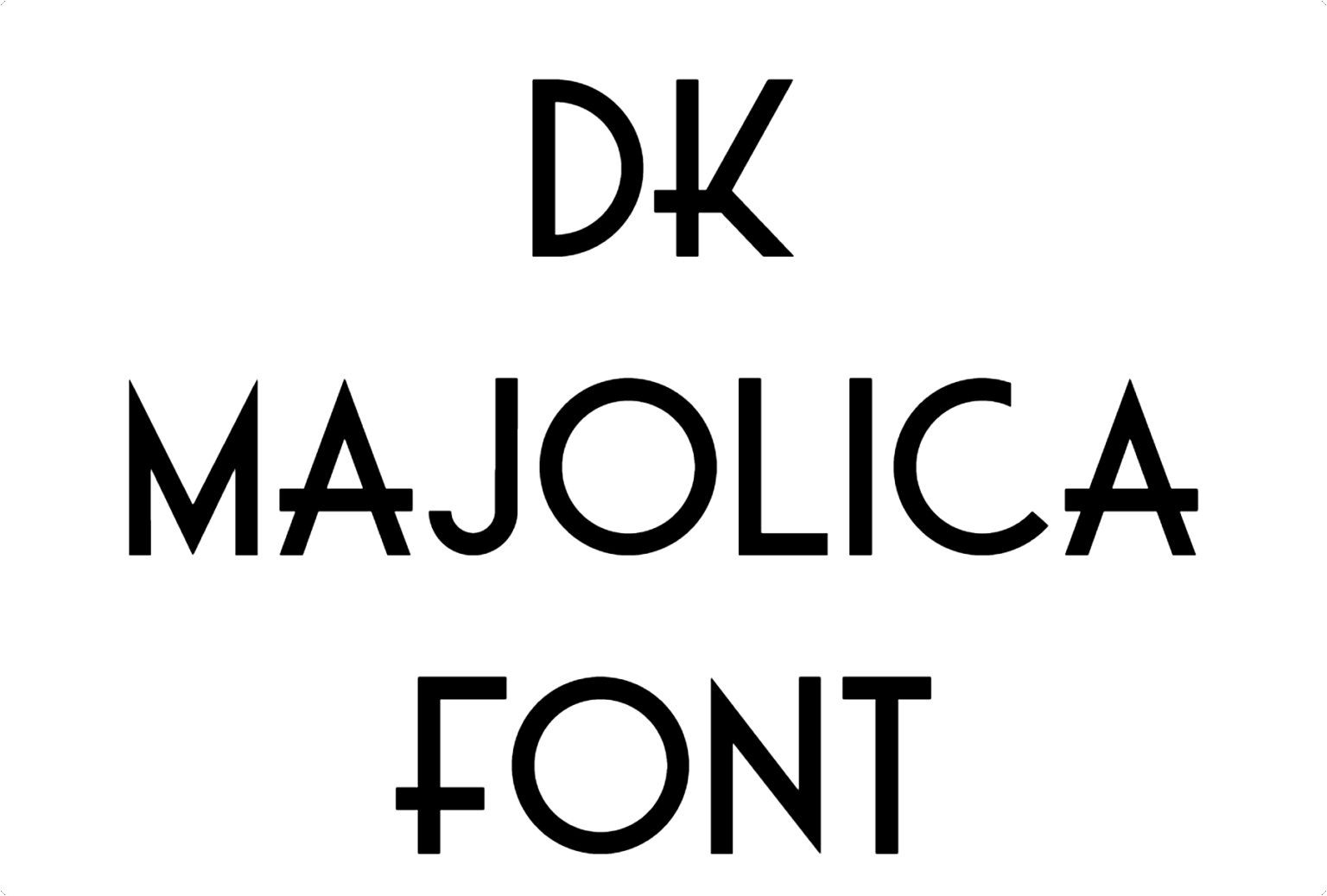 DK Majolica Font - Dafont Style