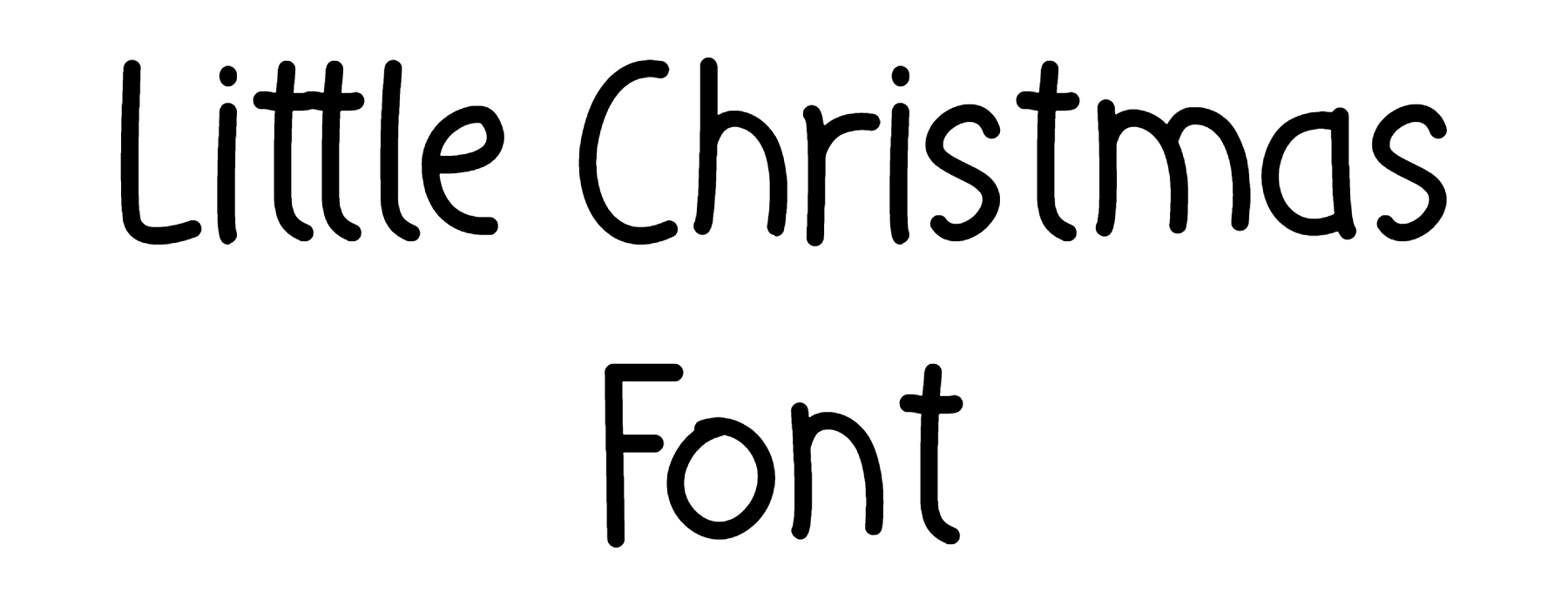 Little Christmas Font - Dafont Style