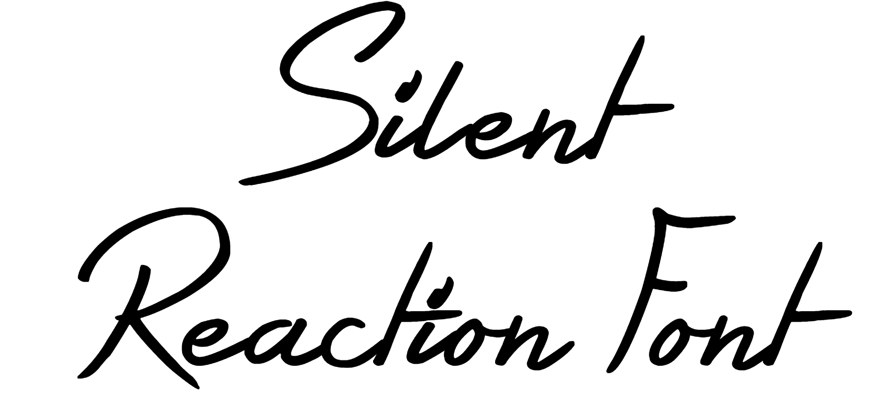 Silent Reaction Font - Dafont Style