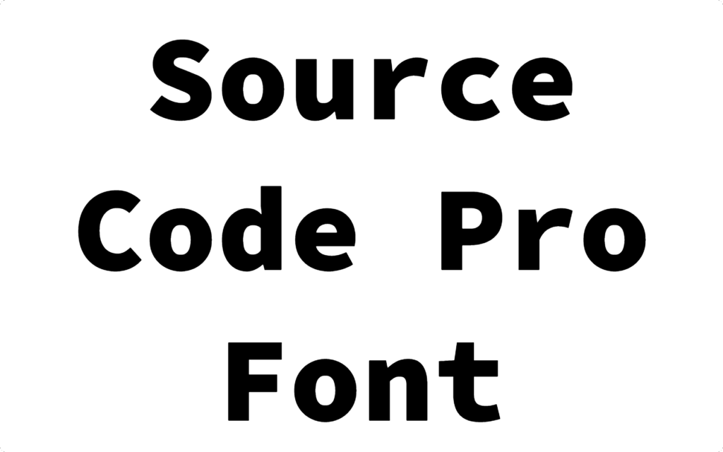 Source Code Pro Font - Dafont Style