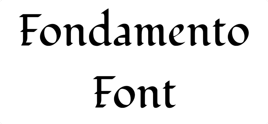 Fondamento Font - Dafont Style