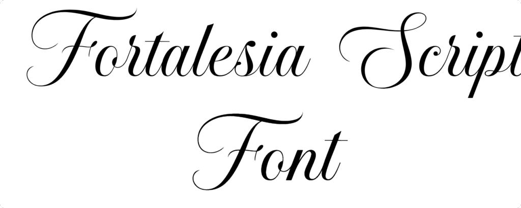 Fortalesia Script Font - DafontStyle