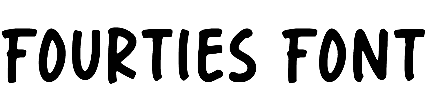 Fourties Font - Dafont Style
