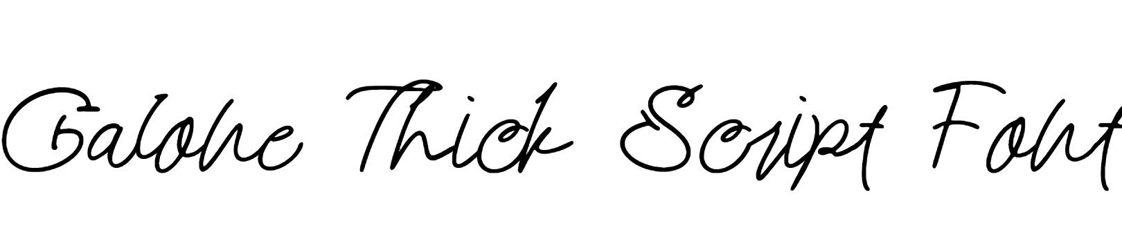 Galone Thick Script Font - DafontStyle