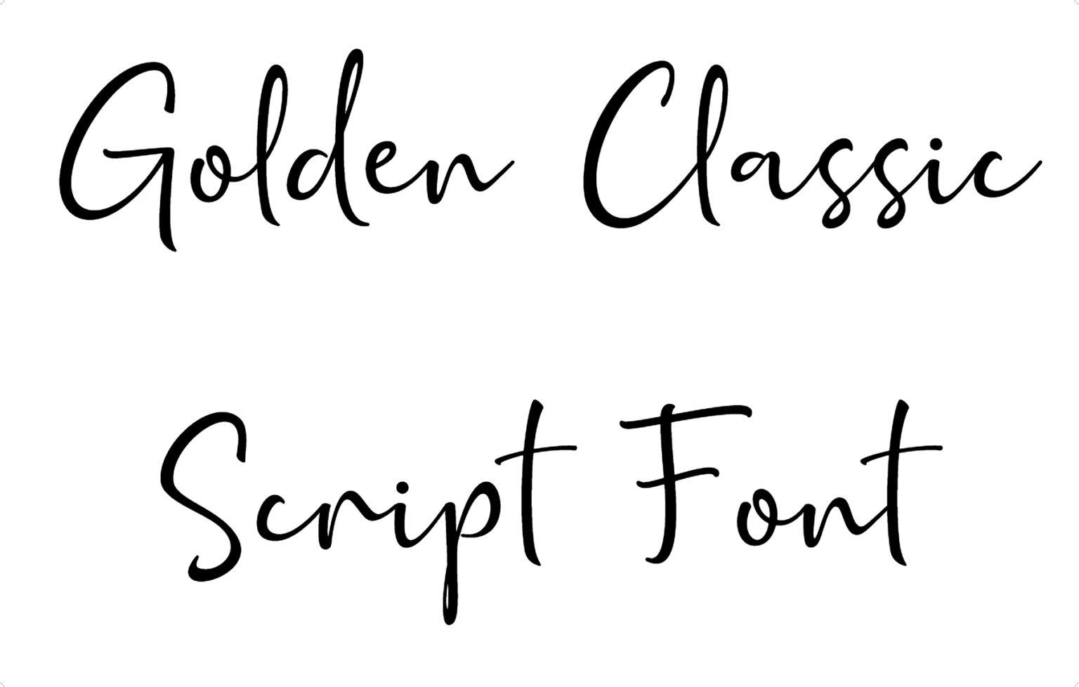 Golden Classic Script Font - DafontStyle