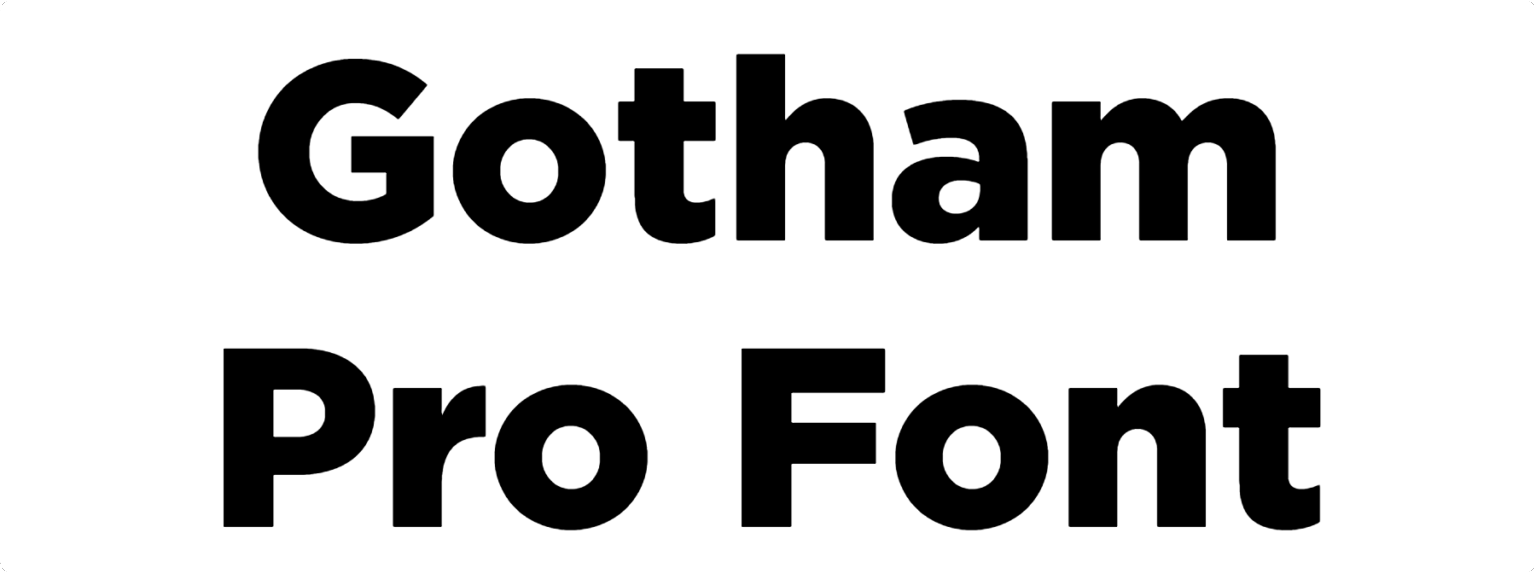 Gotham Pro Font - DafontStyle