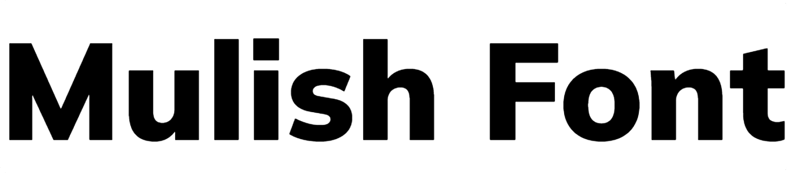 Mulish Font - DafontStyle
