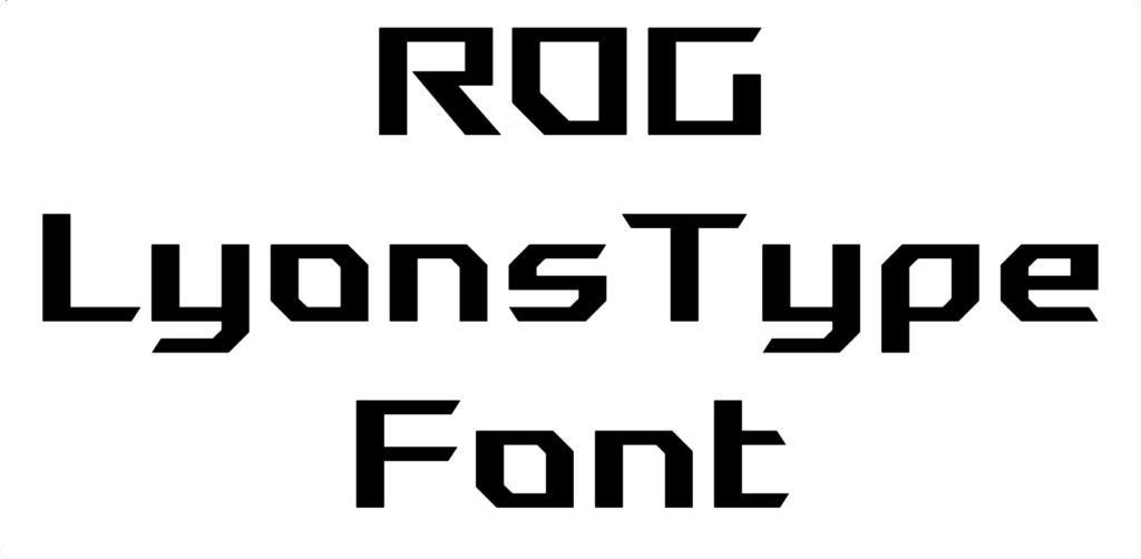 ROG LyonsType Font - DafontStyle