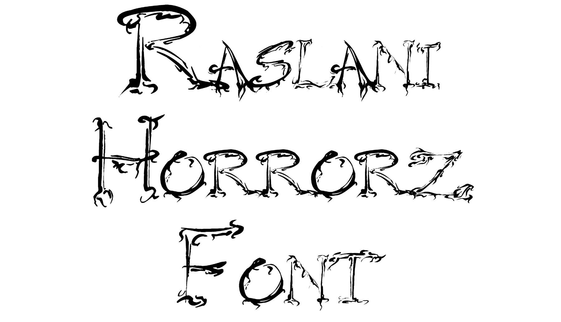Horror fonts -Dafont Style