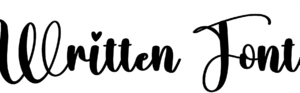 Written Font - Dafont Style