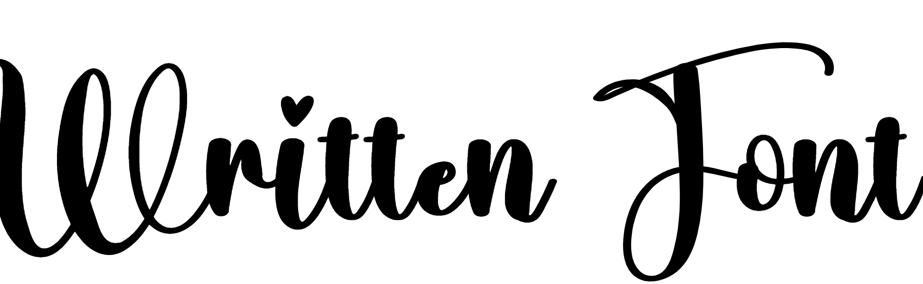 Written Font - Dafont Style